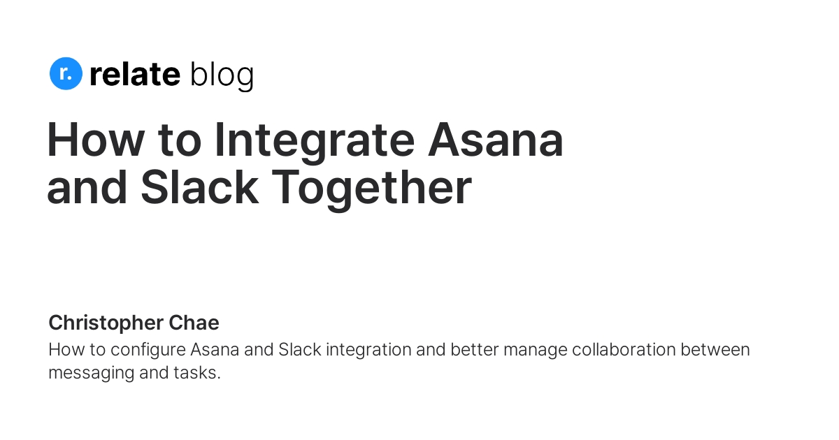 How to Integrate Asana and Slack Together
