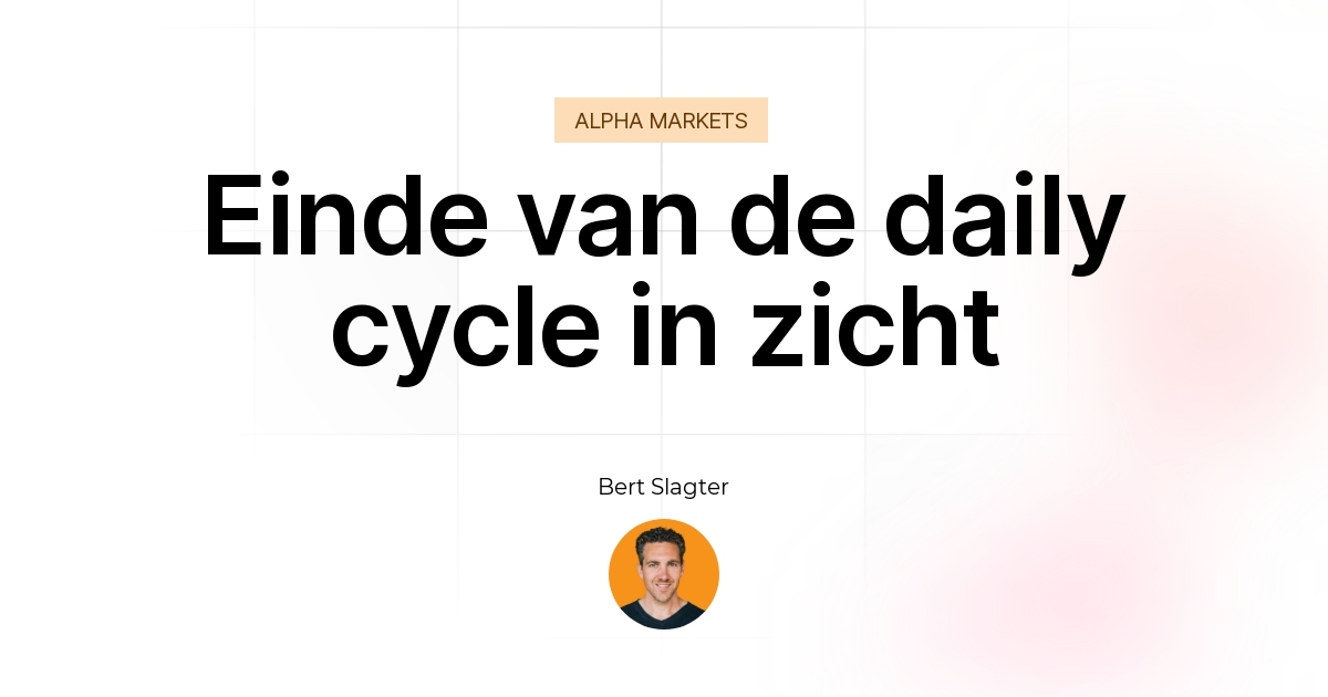 Einde van de daily cycle in zicht | Bitcoin Alpha