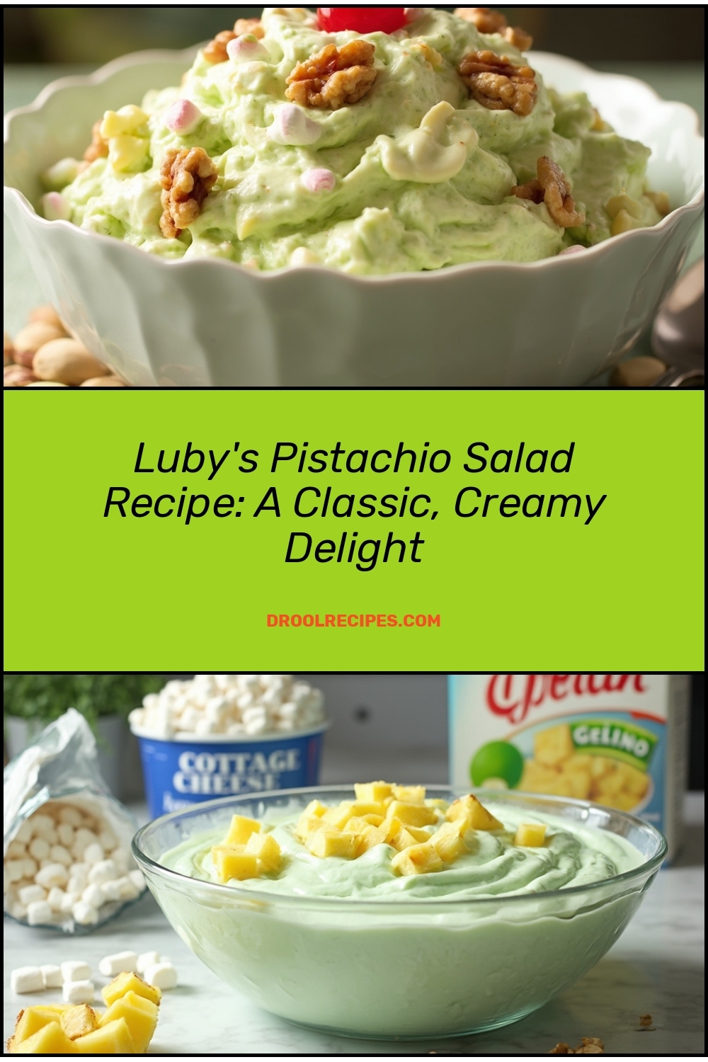 Luby's Pistachio Salad Recipe: A Classic, Creamy Delight - Drool Recipes