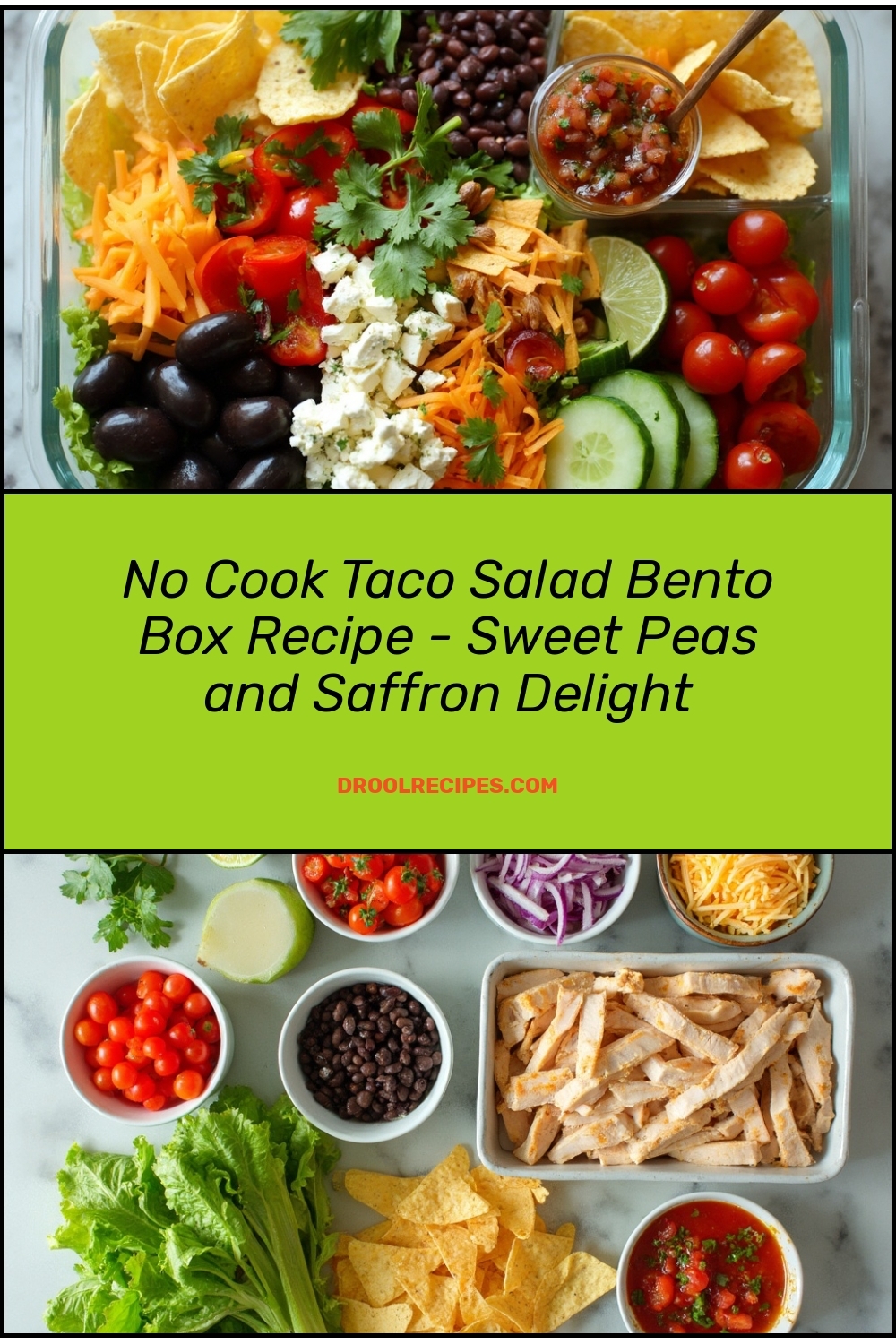 No Cook Taco Salad Bento Box Recipe - Sweet Peas and Saffron Delight ...