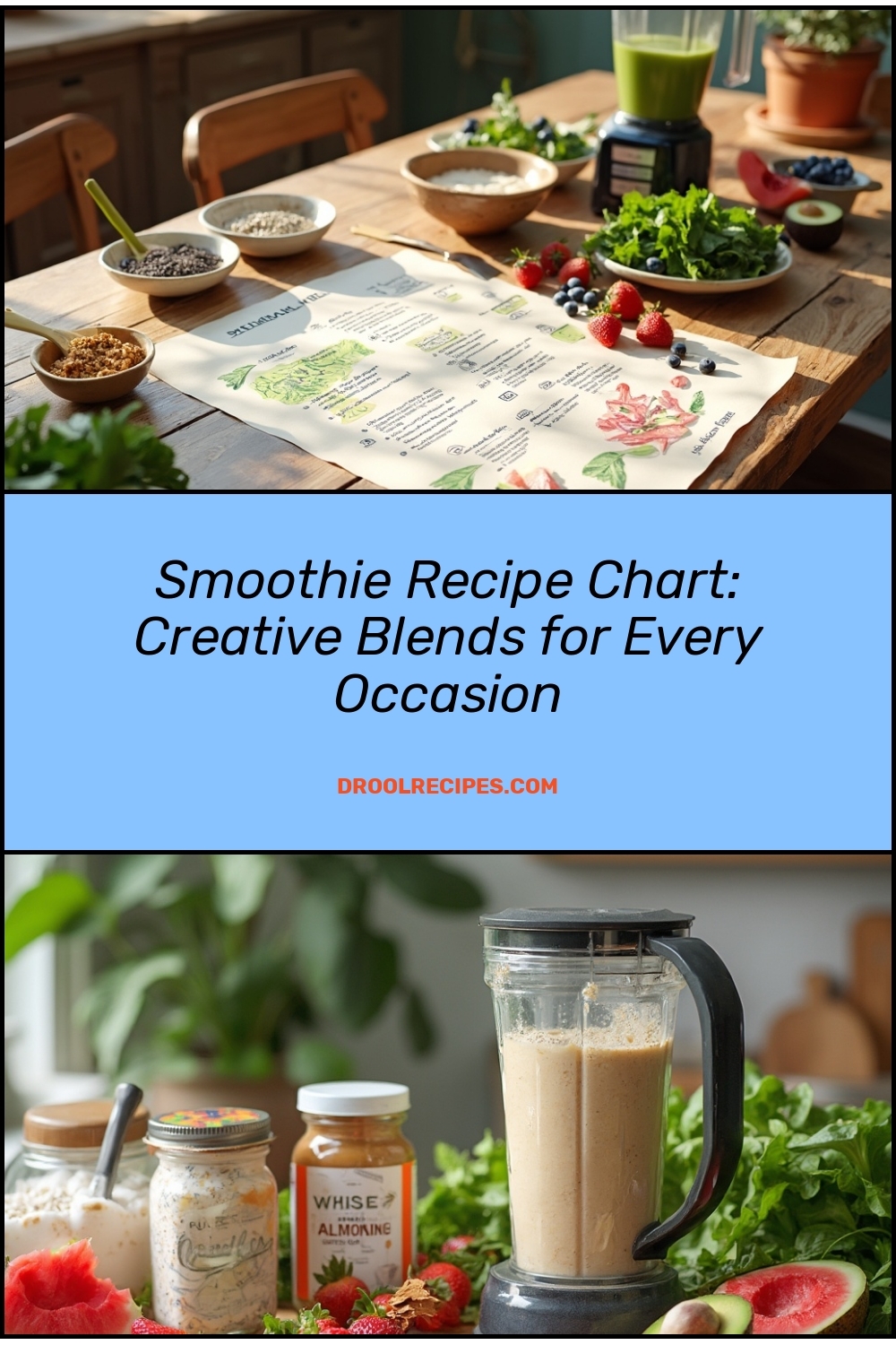 Smoothie Recipe Chart: Creative Blends for Every Occasion - Drool Recipes