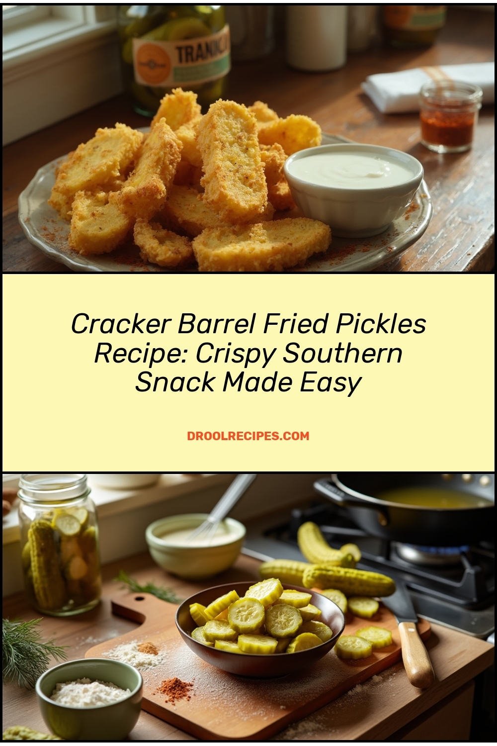 Cracker Barrel Fried Pickles Recipe: Crispy Southern Snack Made Easy ...
