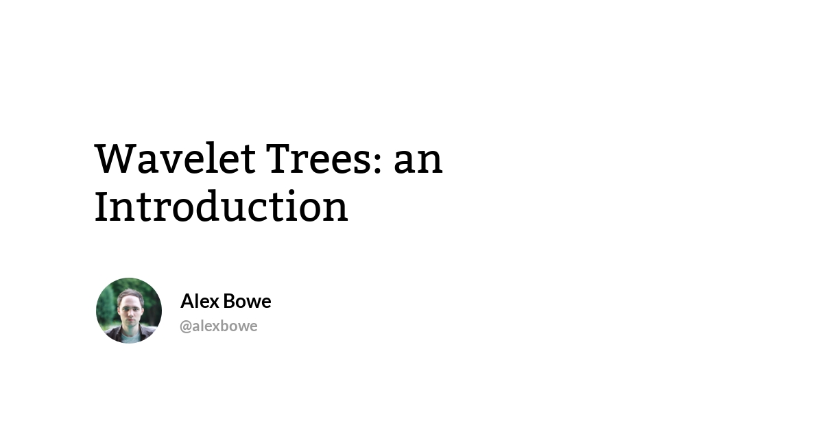 Wavelet Trees: an Introduction