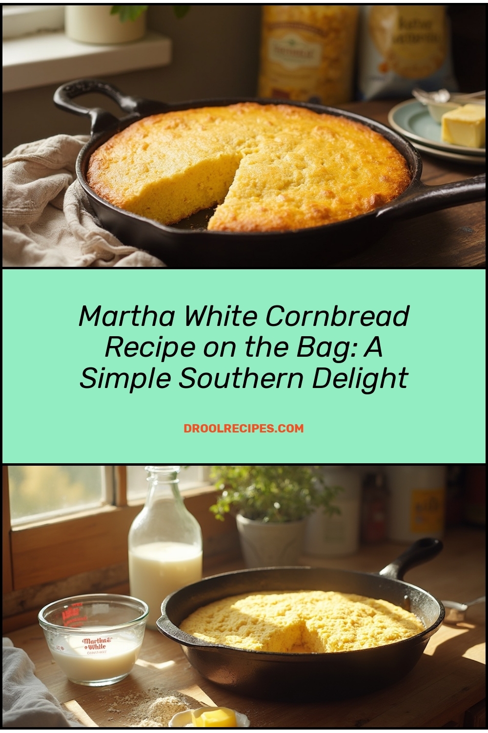 Martha White Cornbread Recipe on the Bag: A Simple Southern Delight ...